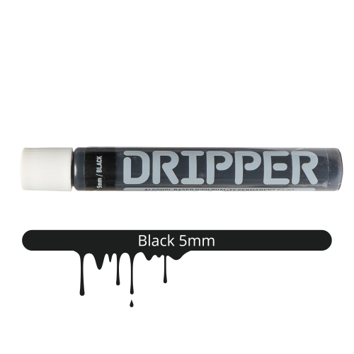 Dope Cans - Dripper Marker Black - 5mm 12Cali Graffiti & Art Shop